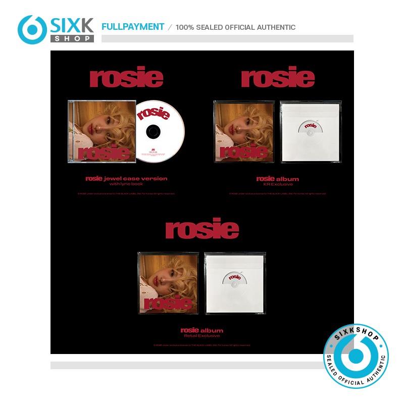 (Online POB) ROSE first studio album rosie | Shopee Malaysia