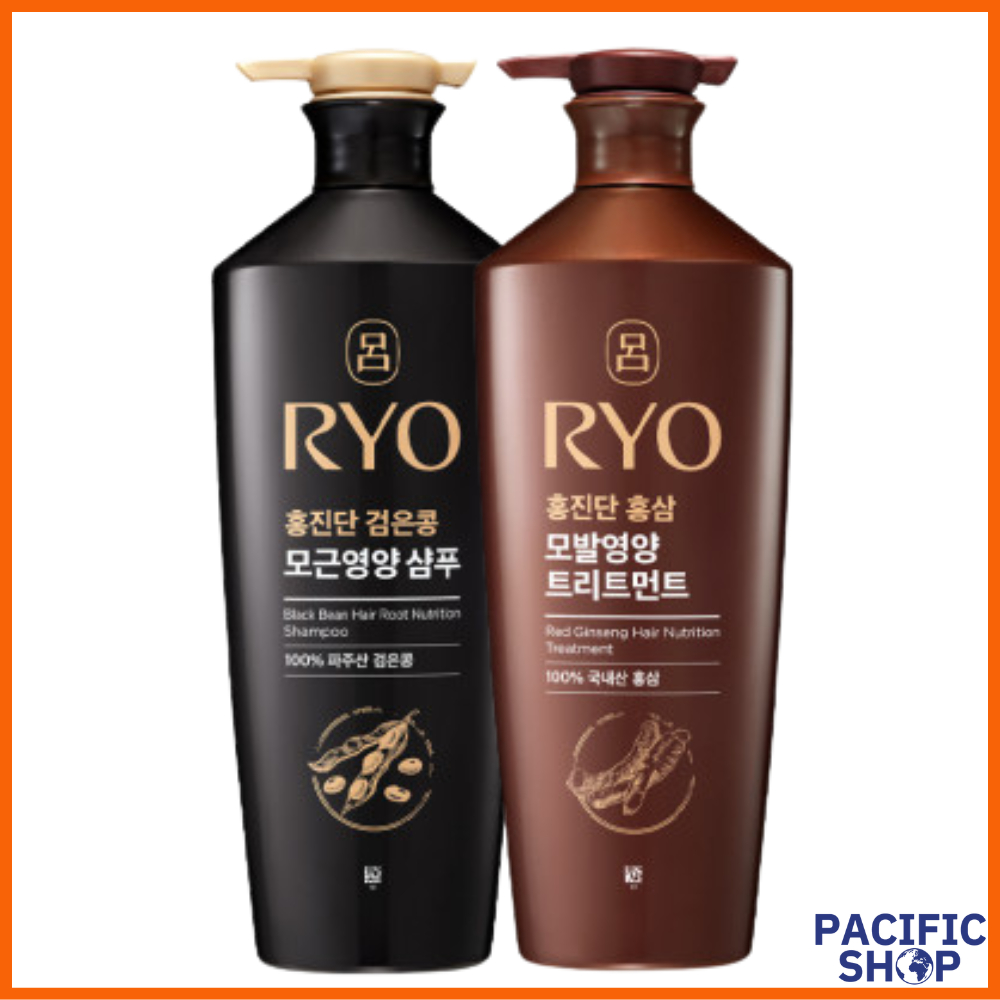 [RYO] Hongjindan Root Strengthening & Hair Nourishing Shampoo 820ml & Hair Nourishing Treatment ...