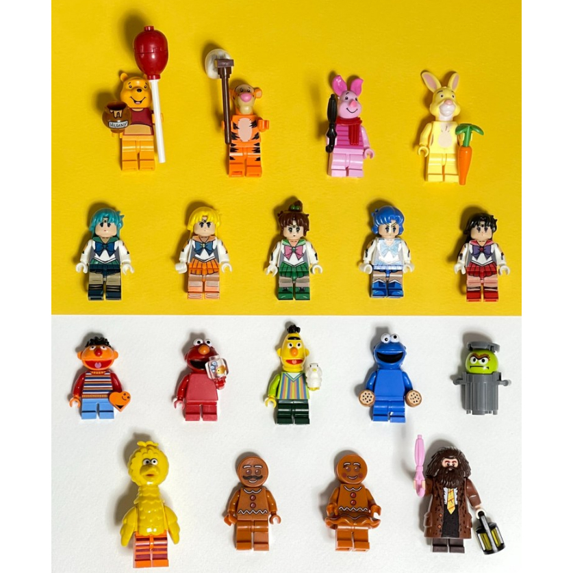 [Lego] Keychain Keyring / Pretty soldier Sailor Moon, Cookie monster ...