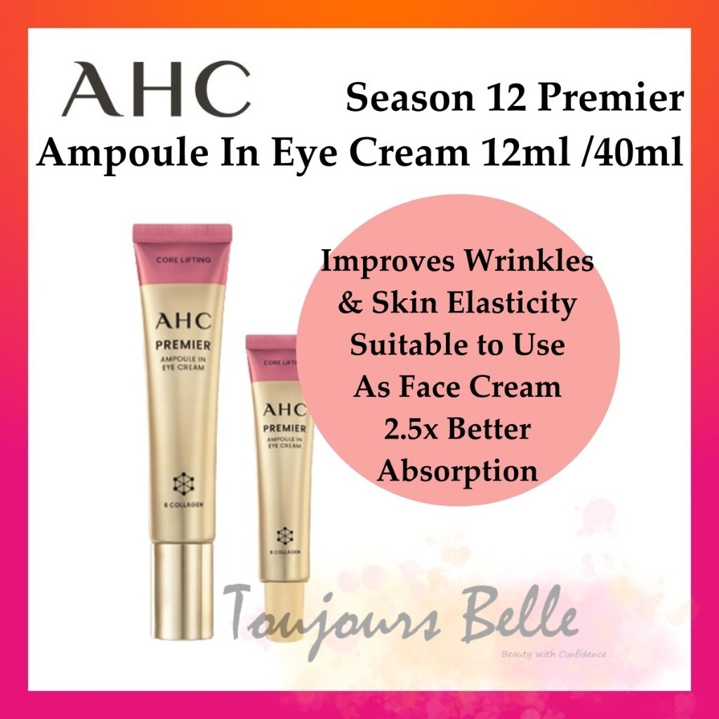 SG SELLER ️AHC Premier Ampoule In Eye Cream 12ml Core Lifting 6 ...