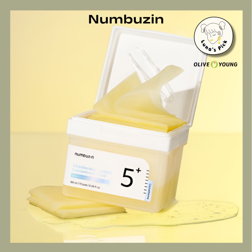 Numbuzin No.5 Glutathione Vitamin-Niacinamide Concentrated Pad 180ml 70pads | Shopee Malaysia