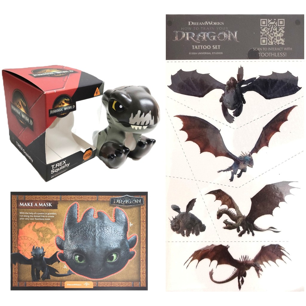 How to train your dragon movie collectible skin tattoo sticker ...