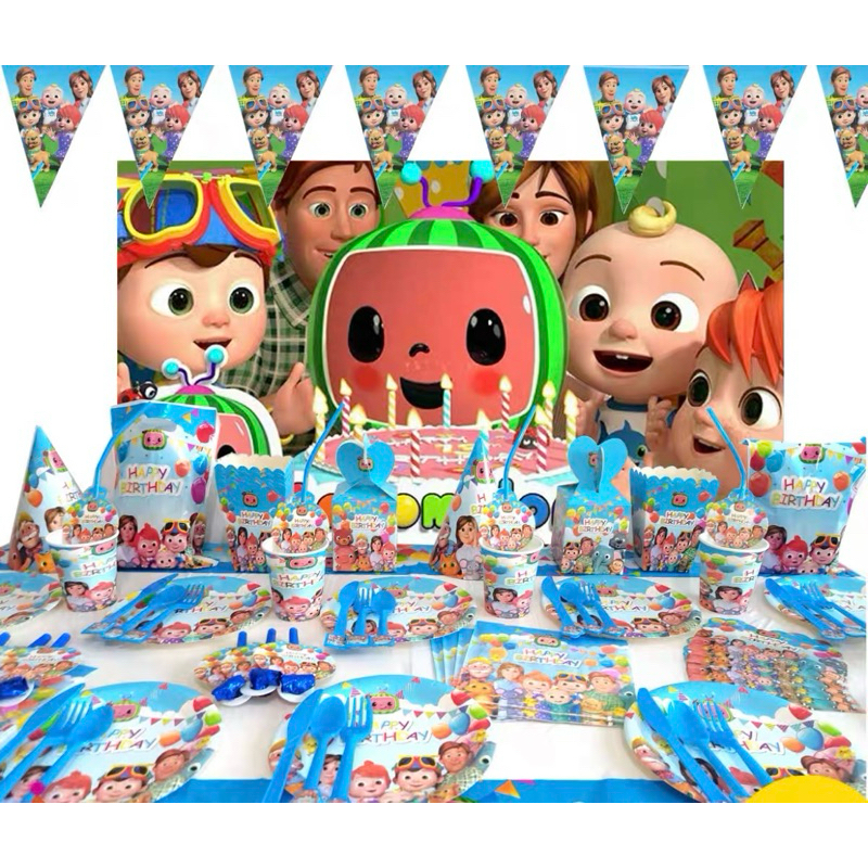 Cocomelon birthday party supply / Coco Melon party | Shopee Malaysia