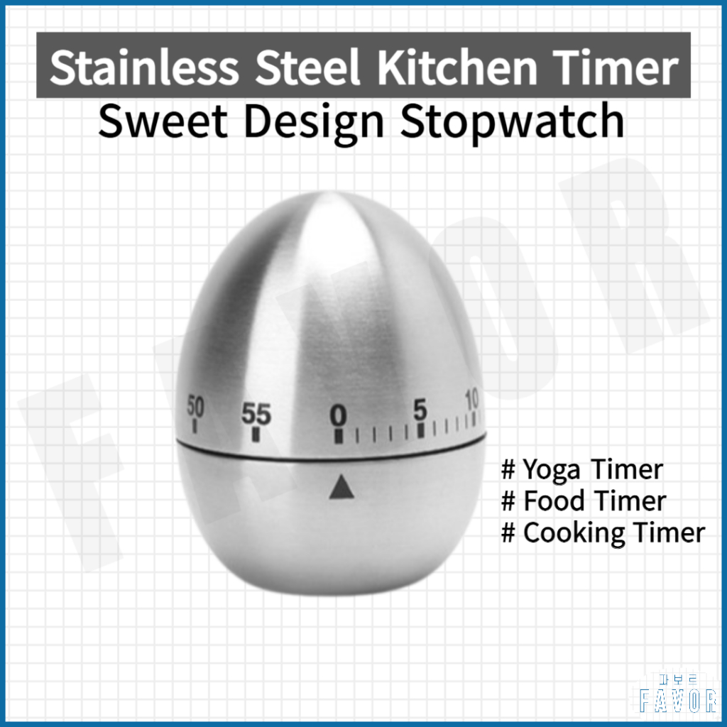 Stainless Steel Kitchen Egg Timer Sweet Design Stopwatch, Yoga Timer ...