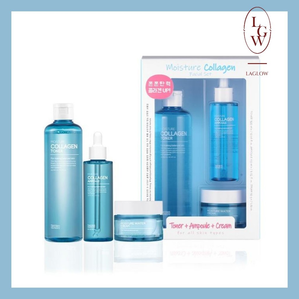 TenZero Moisture Collagen Facial Set – Hydrating, Firming & Moisturizing Korean Skincare ...