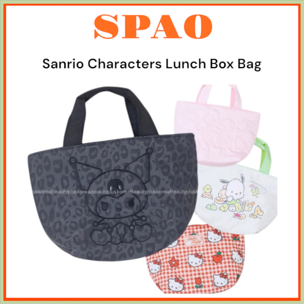 [SPAO] Sanrio Characters Lunch Box Bag (Mymelody / Kuromi / Pochacco / Kitty) | Shopee Malaysia