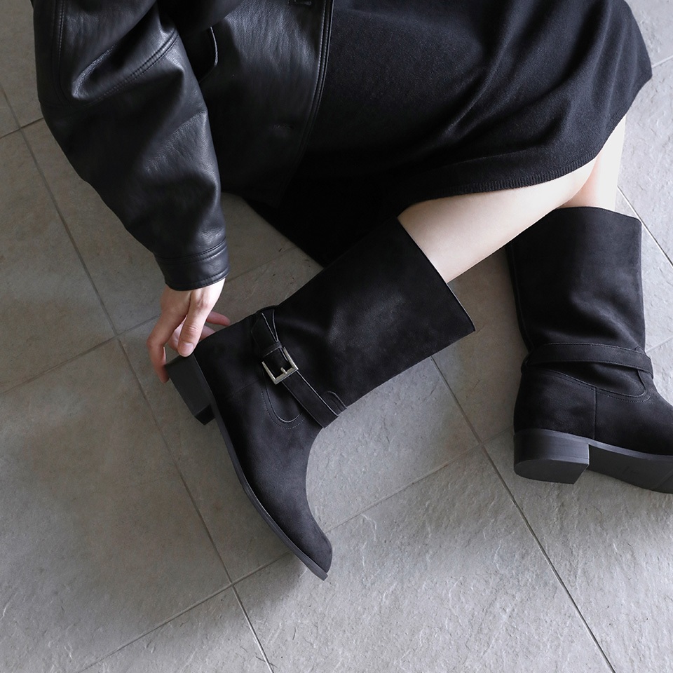 [SAPPUN] Trina Mid Boots (3.5cm) | Shopee Malaysia