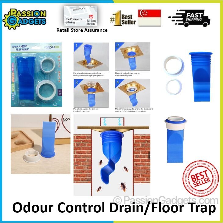 PINXU Plastic Odour Control Drain/Floor Trap Plastic Sewer Pipe Bugs ...
