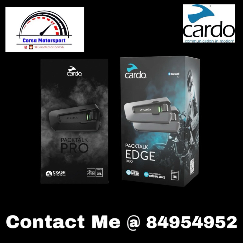 [SG Seller ] Cardo Packtalk Edge Duo Packtalk Pro Helmet Intercom ...
