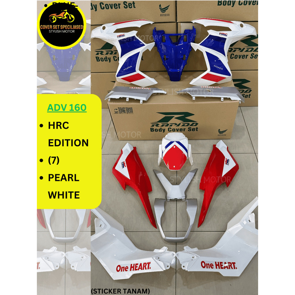 RAPIDO Cover Set HONDA Adv Adv160 Hrc Edition (7) Pearl White Body ...