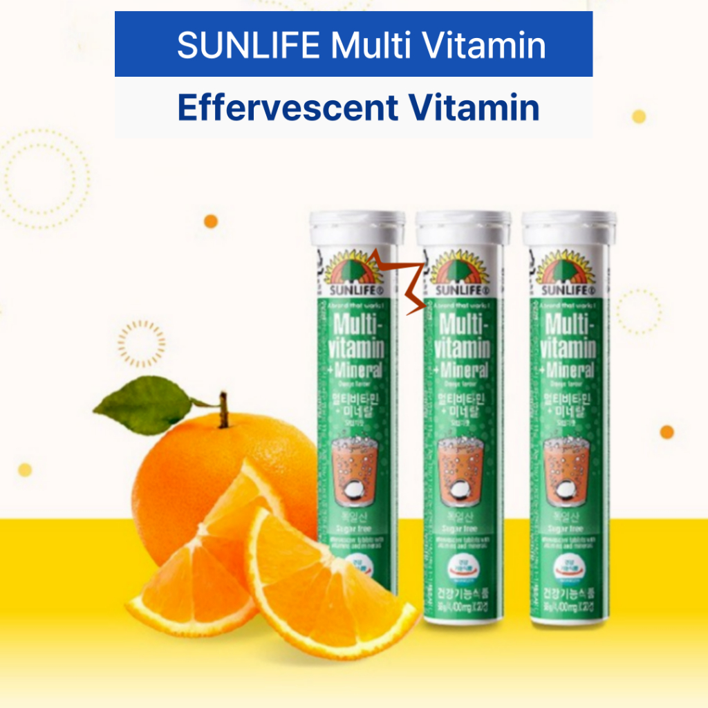 SUNLIFE Effervescent Multi Vitamin + Mineral Orange Falvour (20T ...