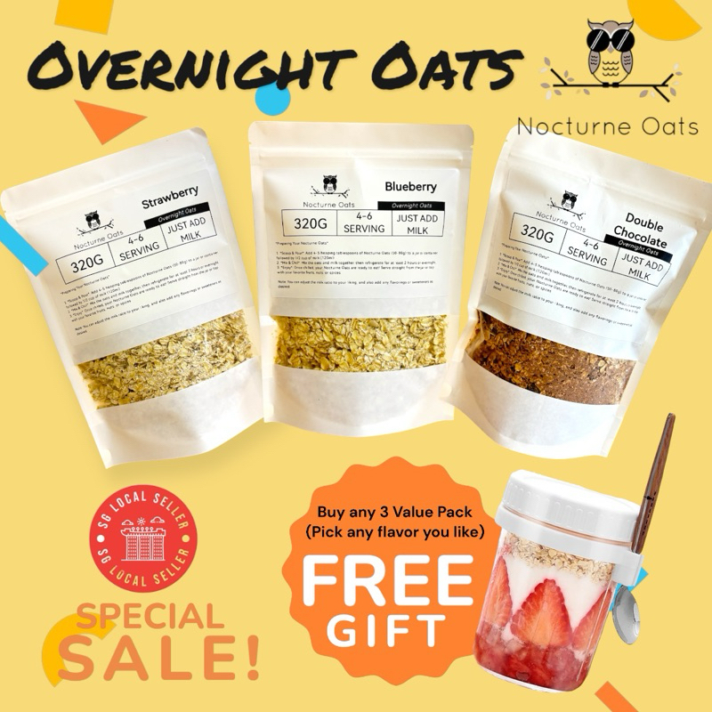SG Overnight Oats Premix 320G Value Pack (Mix and Match) | Shopee Malaysia