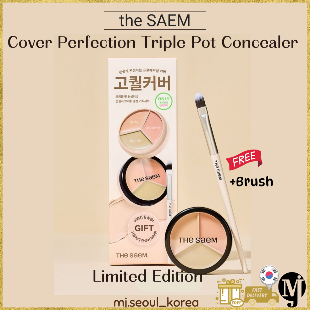 the SAEM Cover Perfection Triple Pot Concealer 5colors | Shopee Malaysia