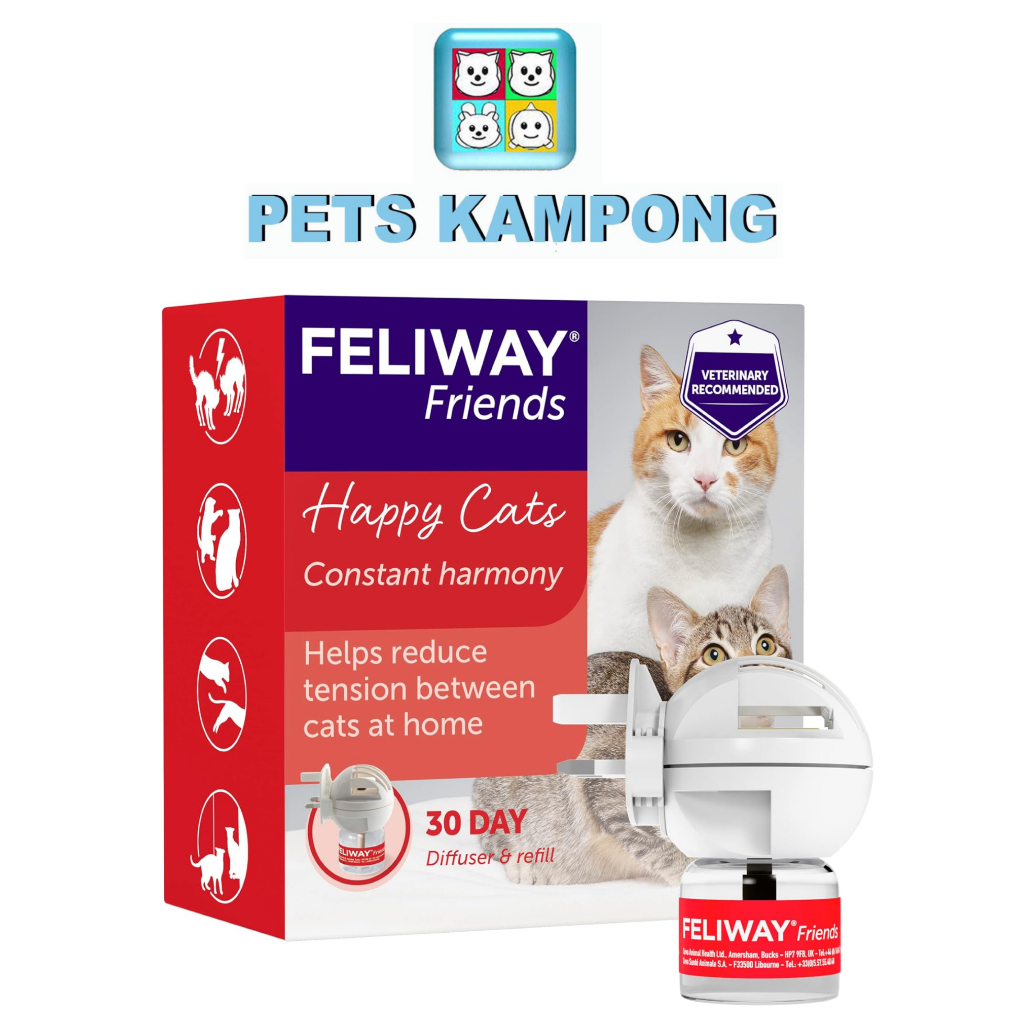 Feliway Friends Plug-In Diffuser Starter Kit (48 ml) | Shopee Malaysia
