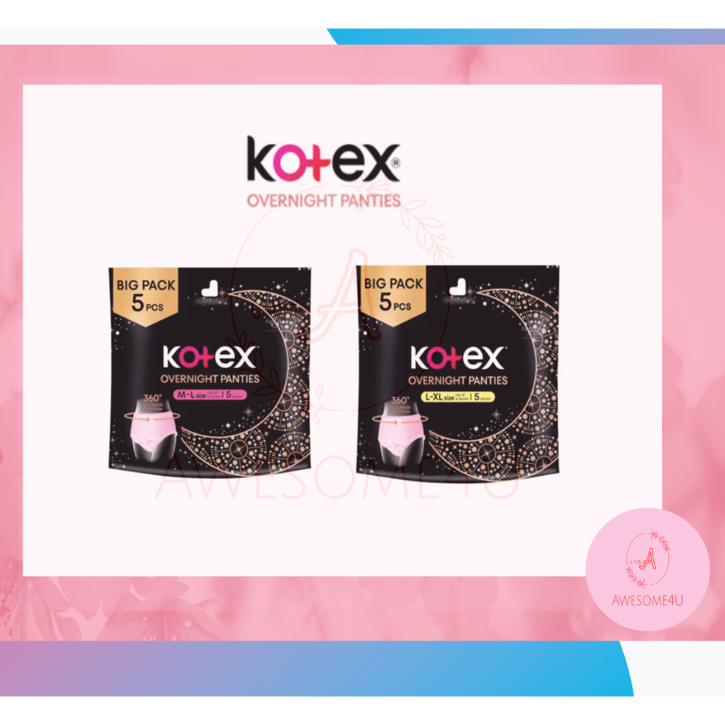 Kotex Overnight Panties 360 Anti Leakage Protection (big pack) | Shopee Malaysia