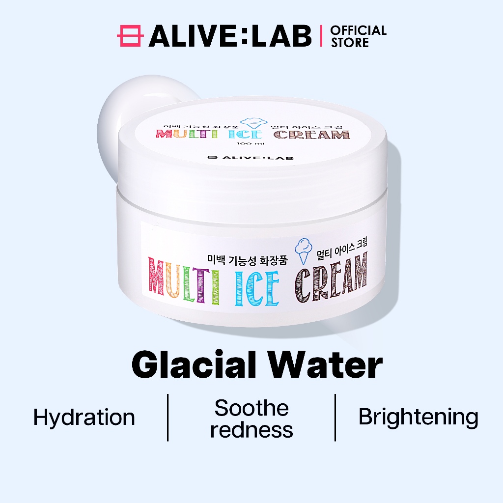 ALIVELAB Multi Ice Cream Moisturizer Long Last Hydration, Moisturizing Cream, Soothing Calming ...