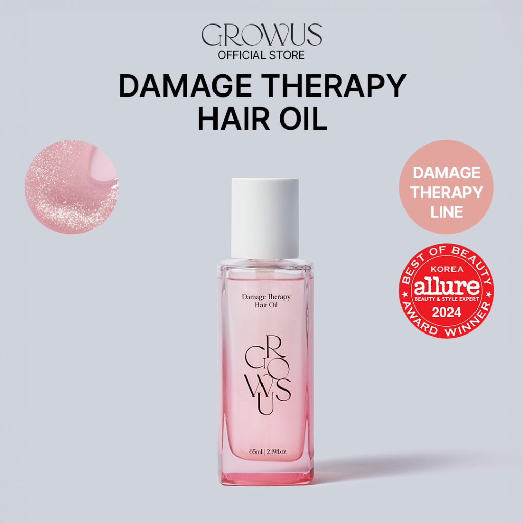 [GROWUS Official] Damage Therapy Hair Oil 65ml / 2.19fl.oz. Growus Hair Oil for Damaged Hair ...