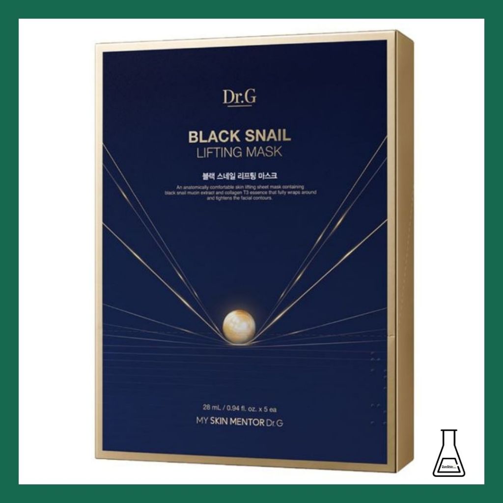 [Dr.G] DrG Black Snail Lifting Mask, 28ml*5ea, 1set, Sheet mask pack | Shopee Malaysia