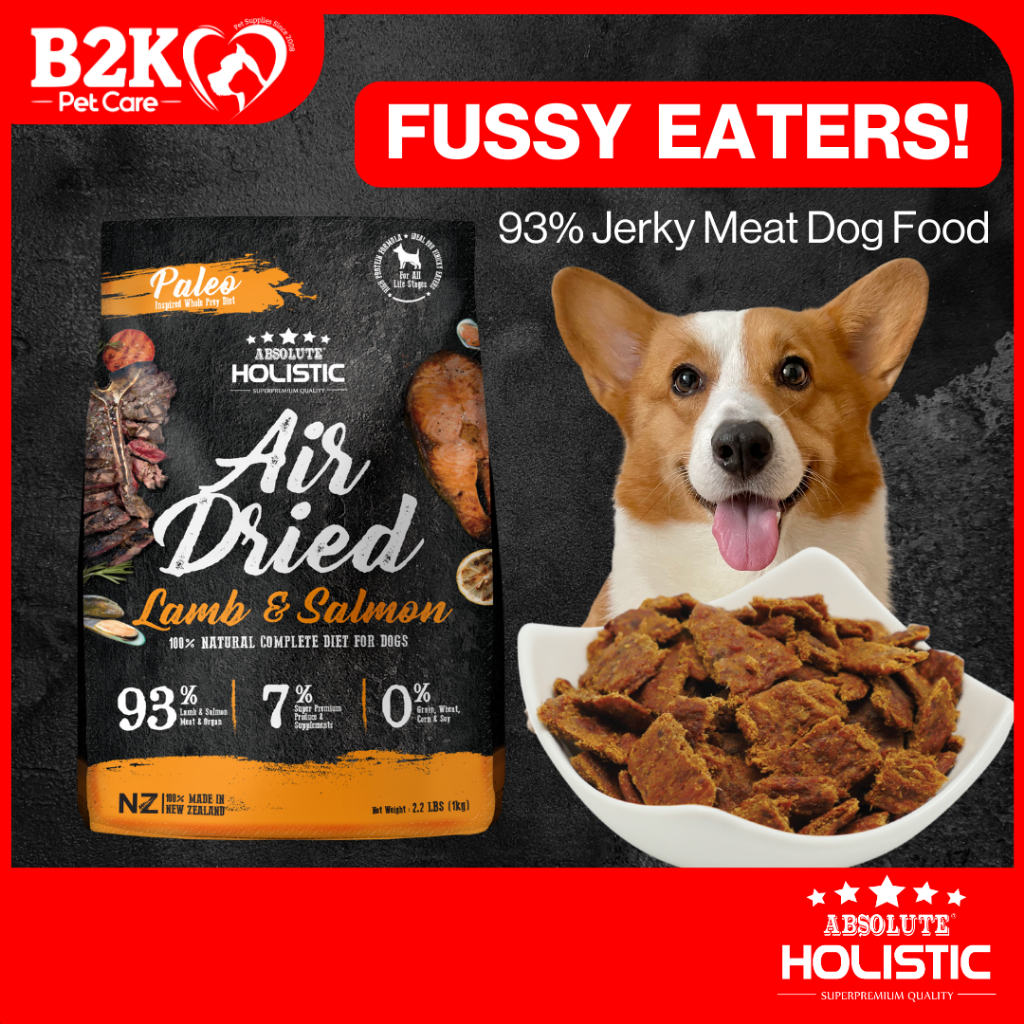 (1kg x 1 bag) Absolute Holistic Air Dried 100% Natural Complete Dog ...