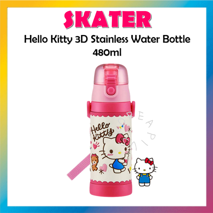 [SKATER] Hello Kitty 3D One Touch Stainless Water Bottle 480ml SDPV5 | Shopee Malaysia