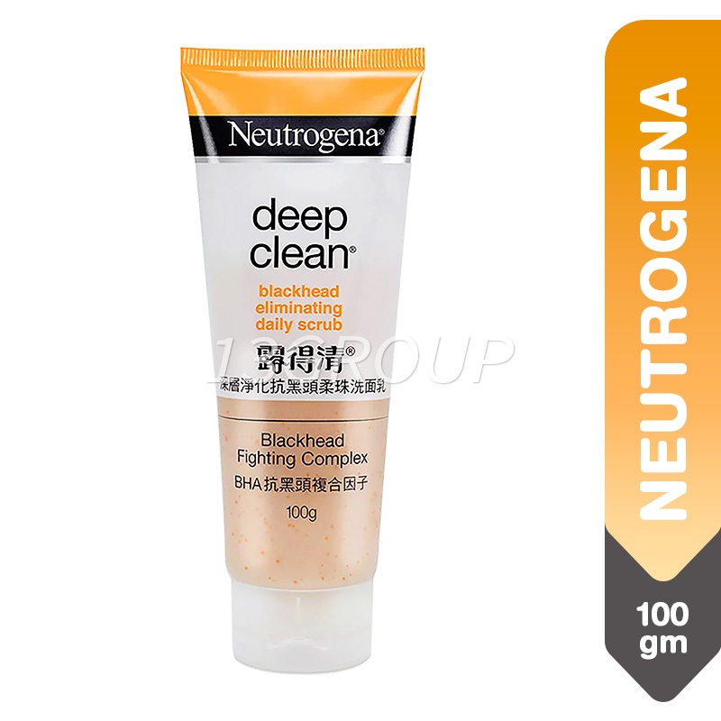Neutrogena Deep Clean Blackhead Eliminating Daily Scrub, 100g | Shopee ...