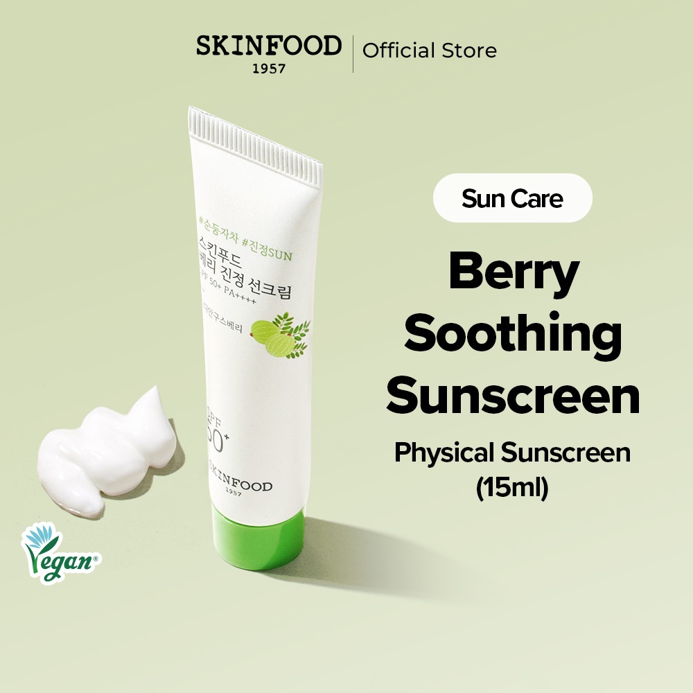 [SKINFOOD Official][MINI] Berry Soothing Physical Sunscreen 15ml SPF 50 ...