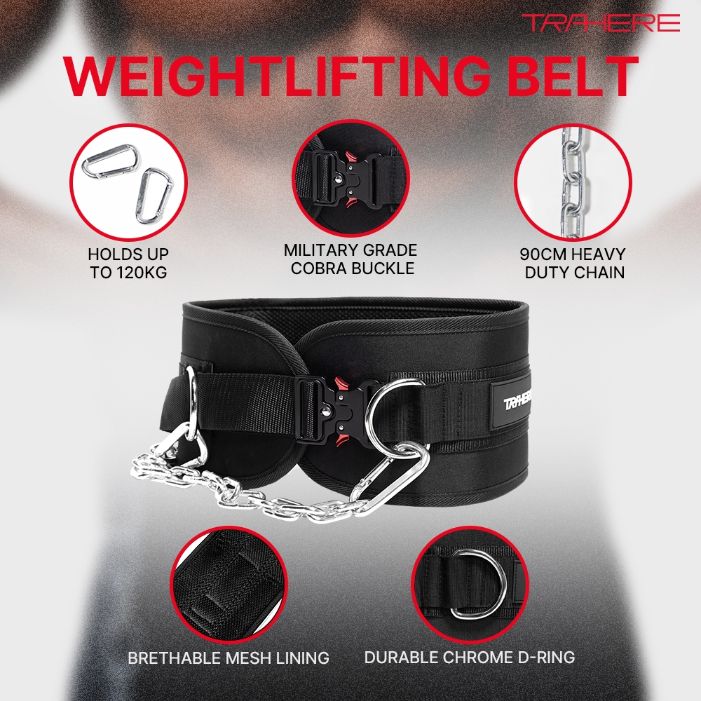 TRAHERE Weighted Dip Belt | Shopee Malaysia