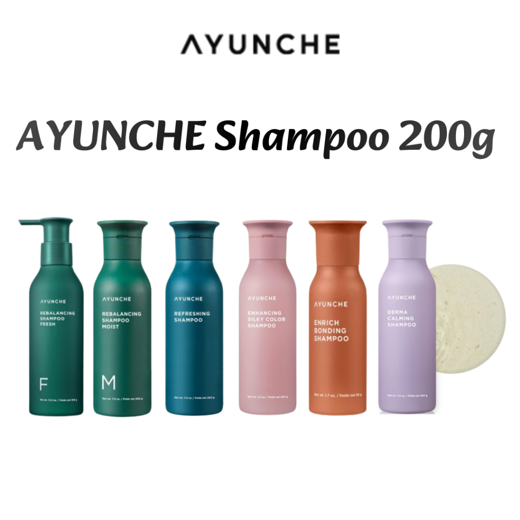 [AYUNCHE] Shampoo 200g Scalp Purifying & Cool Down | Clean Oily Scalp | Powerful Cooling & Deep ...