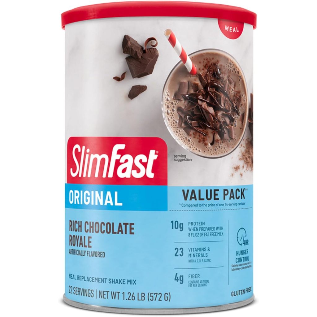 SlimFast Meal Replacement 570g Powder, Original Rich Chocolate Royale ...