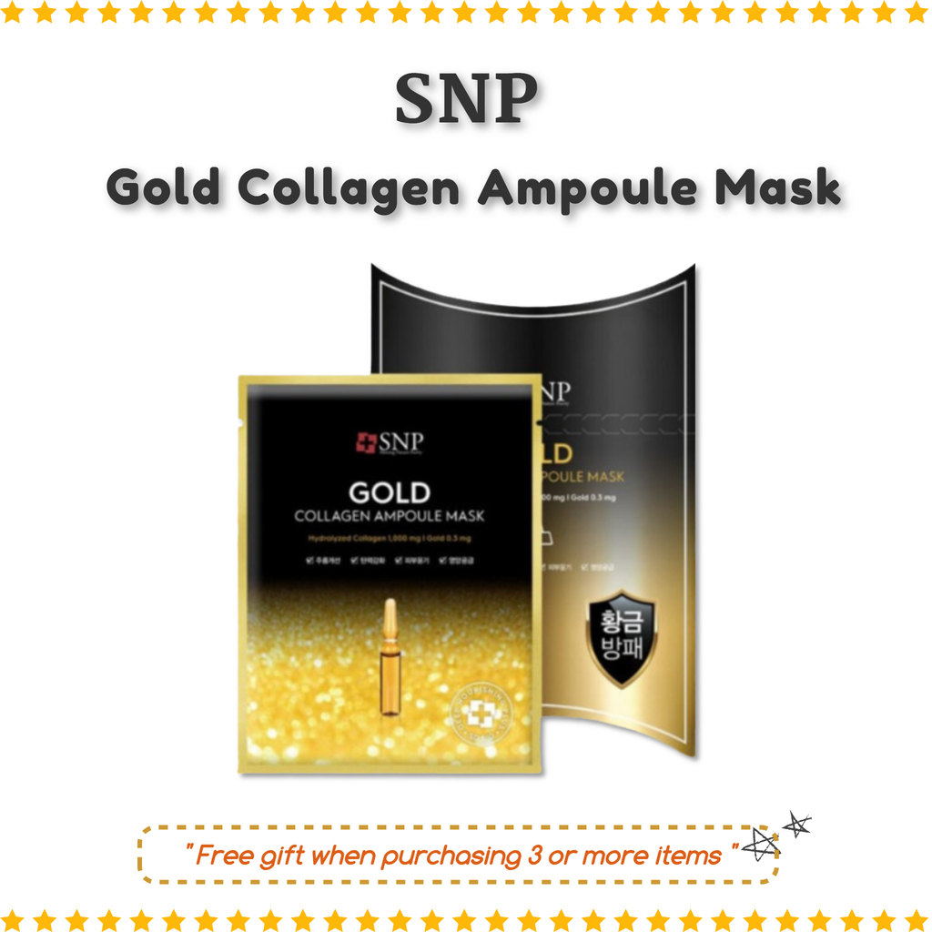 SNP Gold Collagen Ampoule Mask 25ml x 10 (Expiry: 2027.6)(no box) | Shopee Malaysia