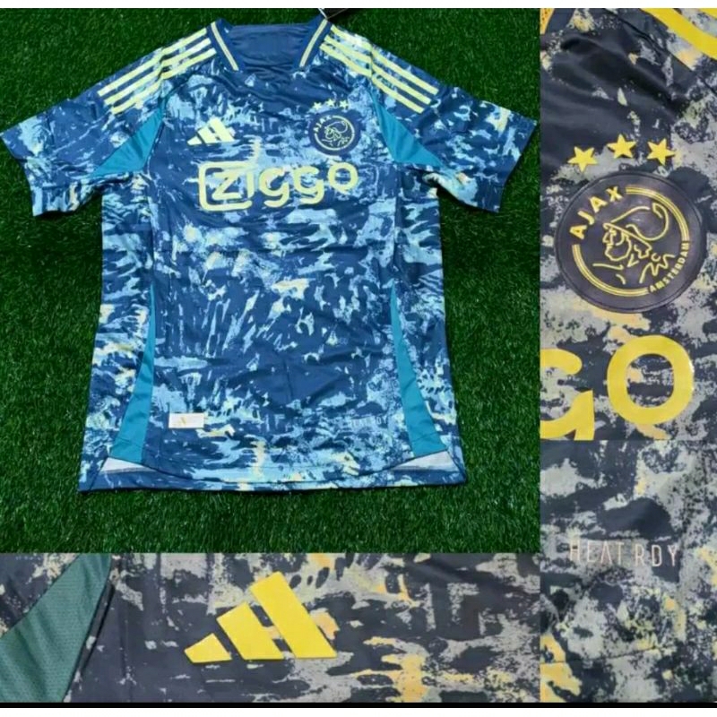 ( Player ISSUE) AJAX AWAY FOOTBALL JERSEY 2024 2025 HEAD RDY PI | Shopee Malaysia