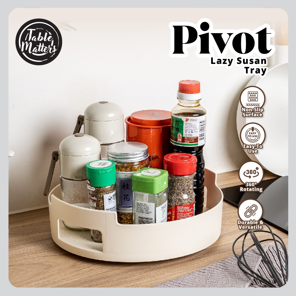 Table Matters - PIVOT Lazy Susan 10inch Turntable Tray [ Rotating Tray ...