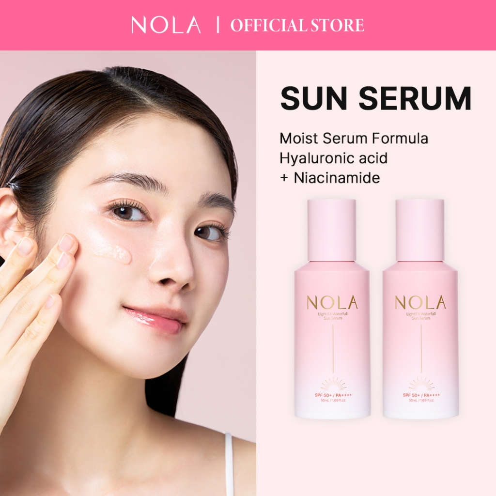 [Bundle of 2][NOLA Official] Light Fit Waterfull Sun Serum SPF50 PA++++ 50ml x 2ea for UV ...