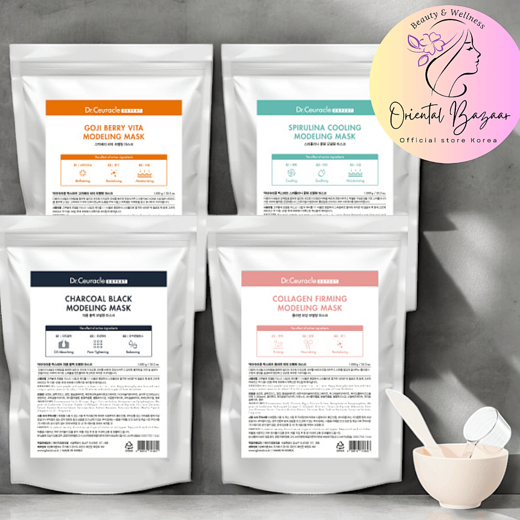 [Dr.Ceuracle] Modeling mask pack 1kg + mixing bowl set (Spirulina/Goji ...