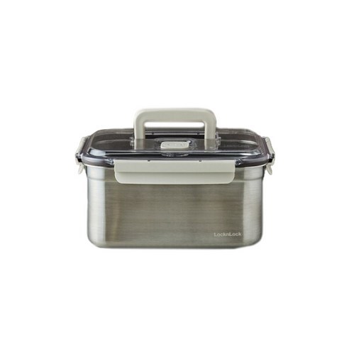 LocknLock Rectangular 6.3L NEW Breathing Stainless Steel Kimchi Storage ...