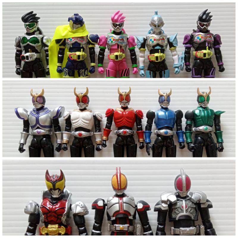 Full Action Figure SAGA Kamen Rider GP SG Kuuga Faiz 555 Accel Kiva ...