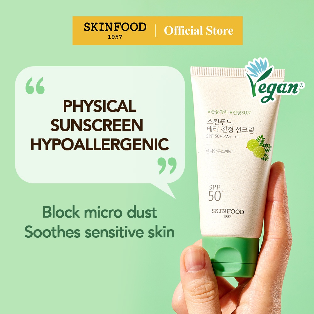 [SKINFOOD Official] Berry Soothing Physical Sunscreen 50ml SPF 50+ PA ...