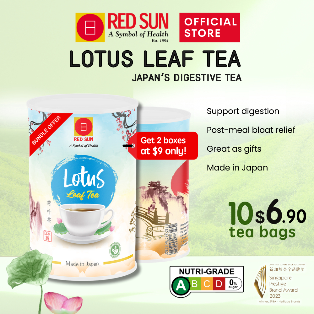 RED SUN Japan Lotus Leaf Tea [2 for $9] | Digestion Aid | Support Gut Health | | Shopee Malaysia