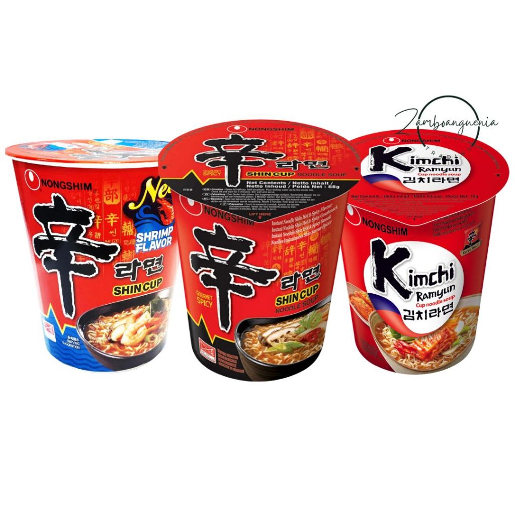 NONGSHIM Ramyun Cup Noodles (Shin Ramyun | Ramyun Shrimp Flavor ...