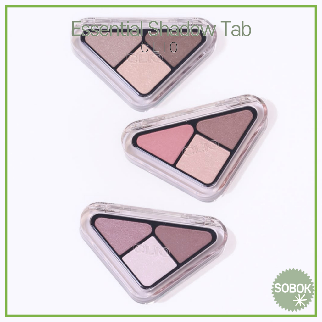 [CLIO] Essential Shadow Tap 3color / Eyeshadow Palette | Shopee Malaysia