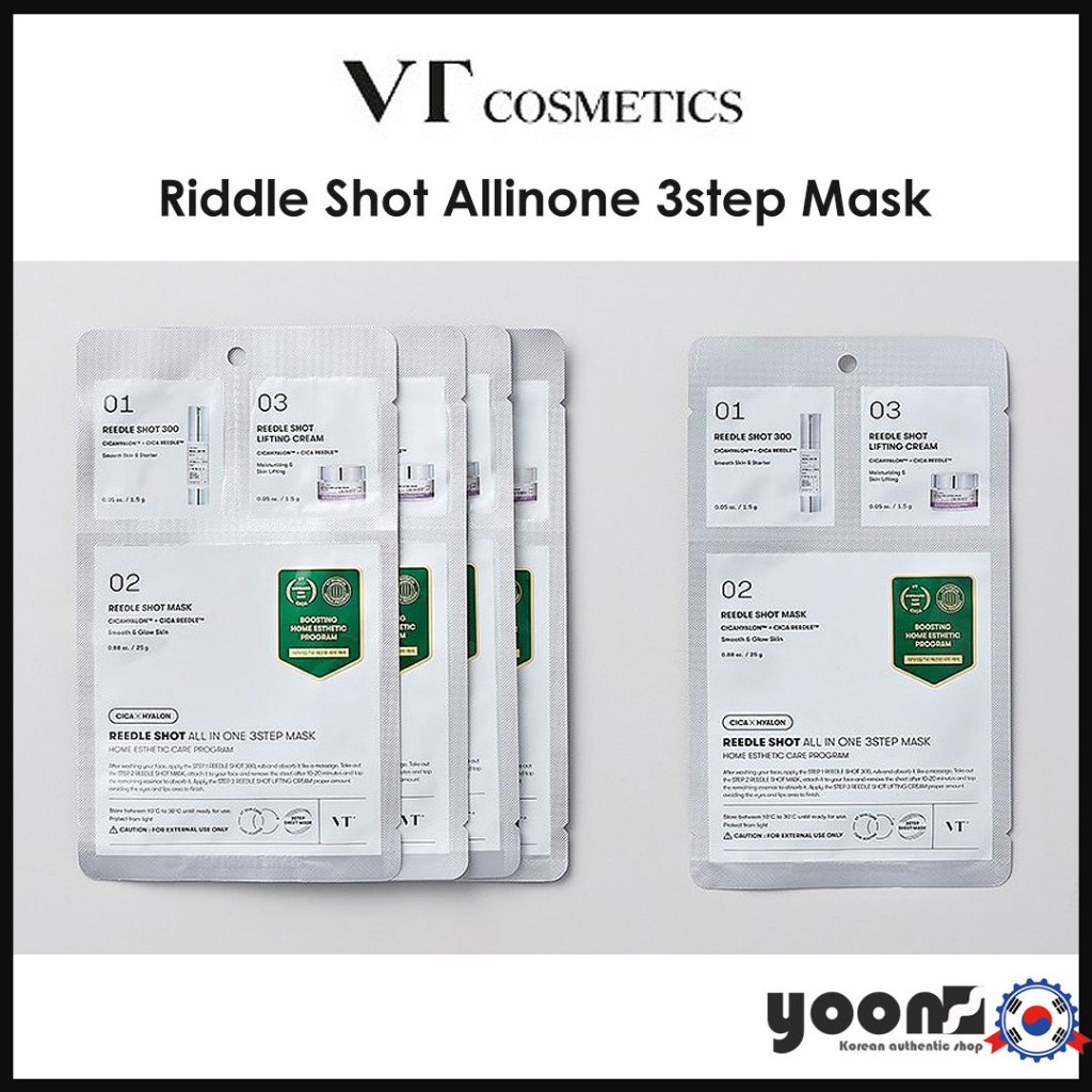 [VT Cosmetics] Reedle Shot All-in-one 3-step Mask_From Korea | Shopee ...