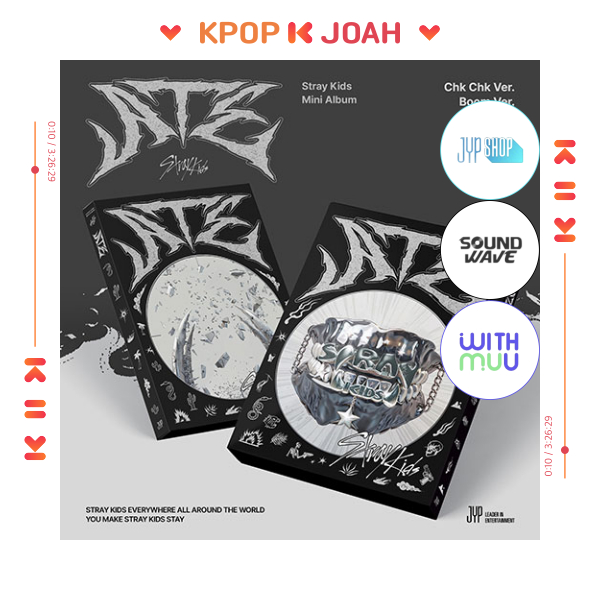 [POB][2 SET](CHK CHK / BOOM ver.) STRAY KIDS (SKZ) [ATE] 9th MINI ALBUM ...