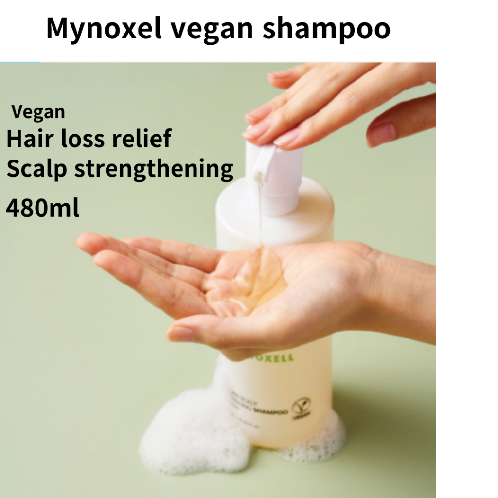 Mynoxel vegan shampoo 480ml (Hair loss relief,Scalp strengthening ...