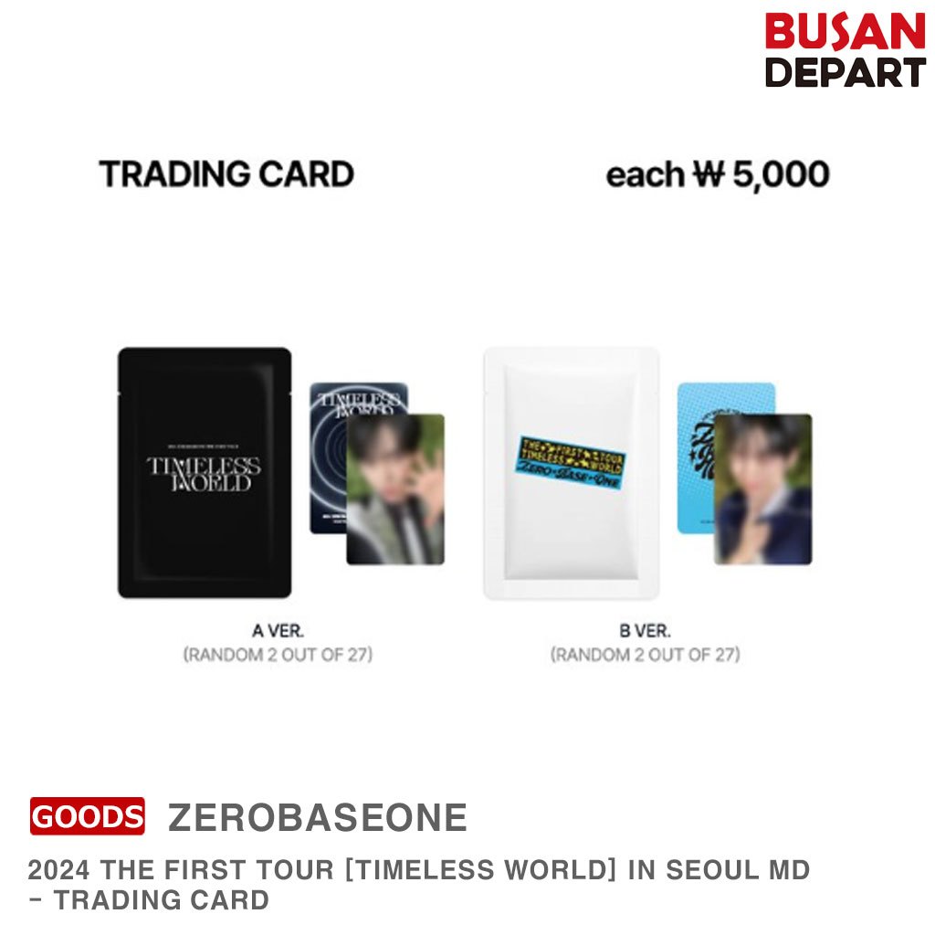 [TRADING CARD]2024 ZEROBASEONE THE FIRST TOUR [TIMELESS WORLD] IN SEOUL MD | Shopee Malaysia