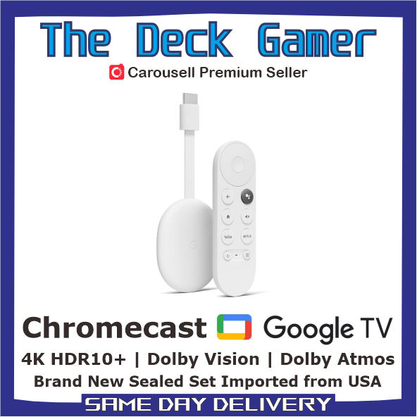 Chromecast with Google TV 4K Android OS HDR10+ Dolby Vision & Dolby ...