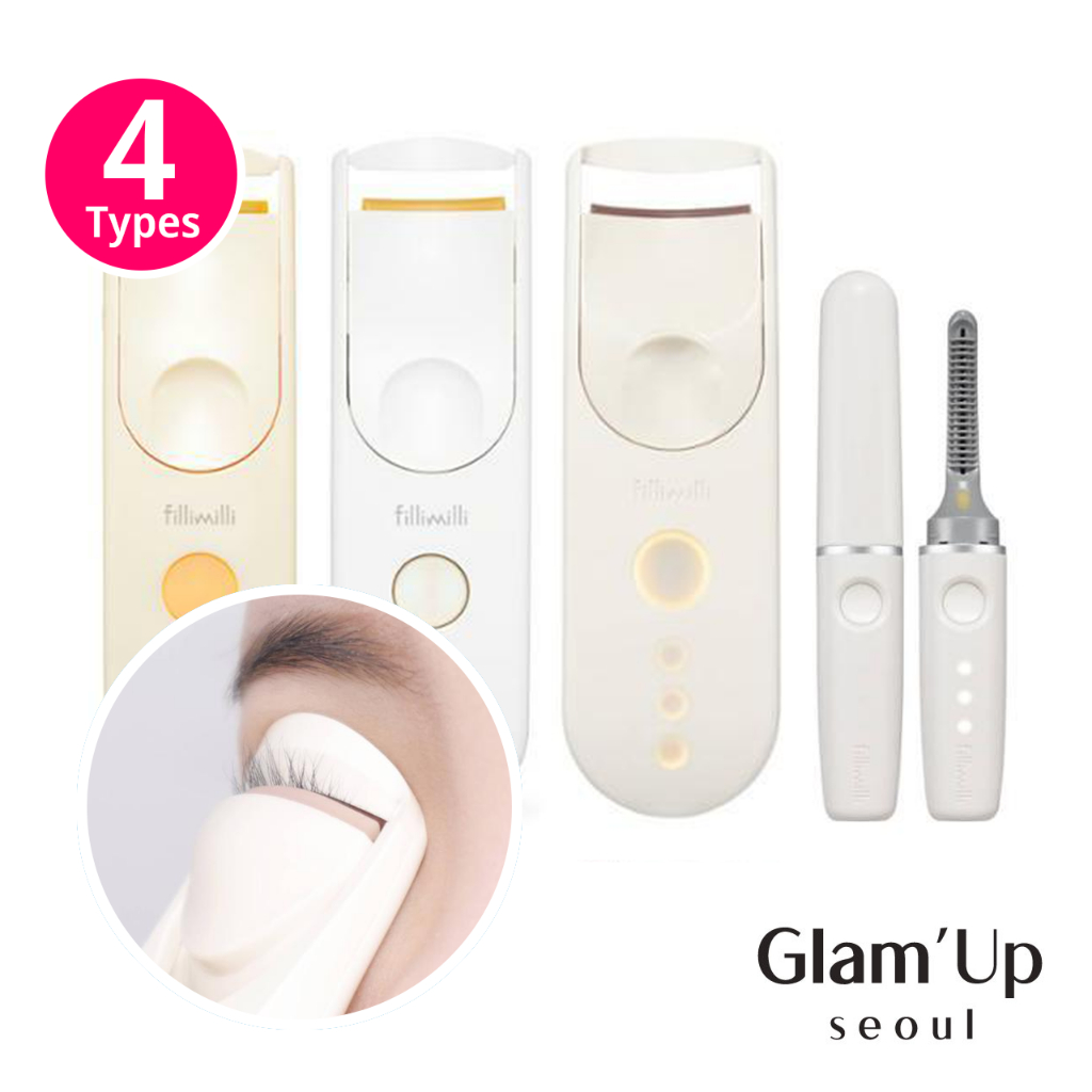 🇰🇷 [Fillimilli] (4Types) Heating Eyelash Curler (BATTERY/USB/WIDE/MINI ...
