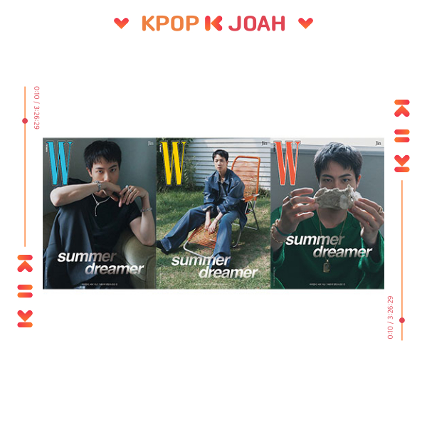 W KOREA Vol.7 2024 - COVER : BTS JIN (24th Jul.2024) | Shopee Malaysia