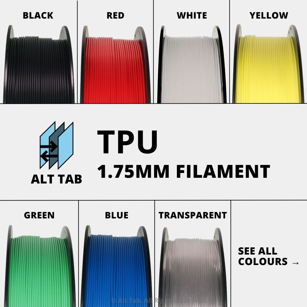 TPU 95A 3D Printer Filament 1.75mm 1kg for 3D Printing [Alt Tab TPU 95A ...