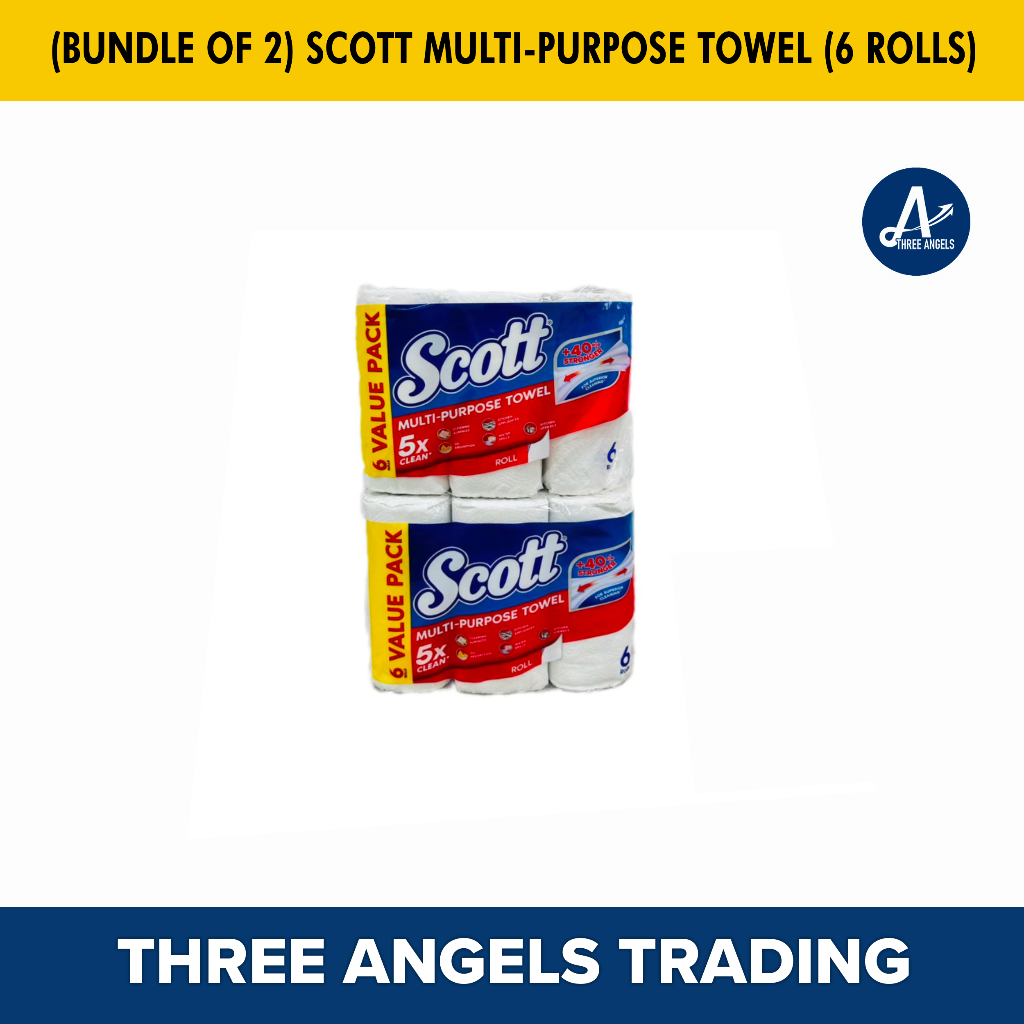 (Bundle of 2) Scott Multi-Purpose Towel (6 Rolls) | Shopee Malaysia