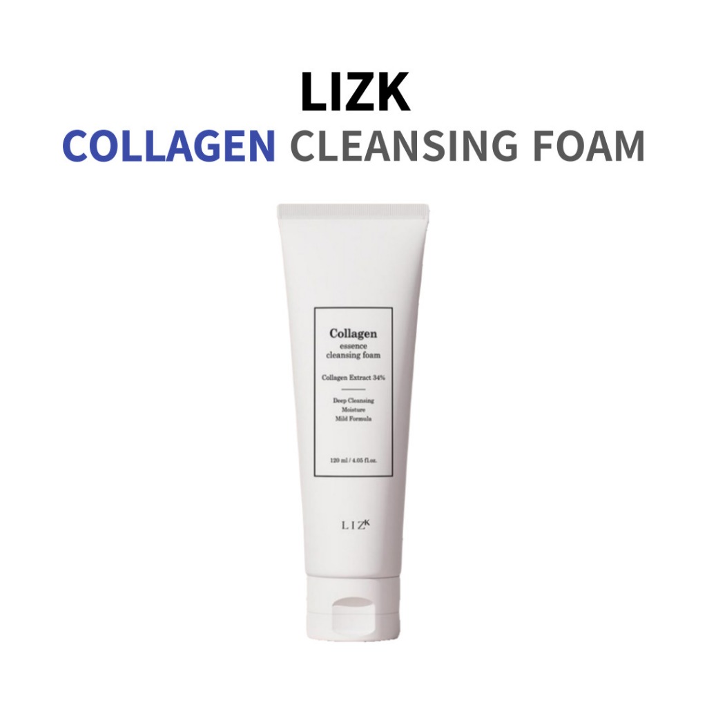 LIZK Collagen Essence Deep Cleansing Foam 120ml | Hydrating Cleanser ...